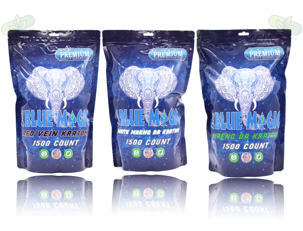 Blue Magic Kratom 1500ct Capsule – kratomroots.com