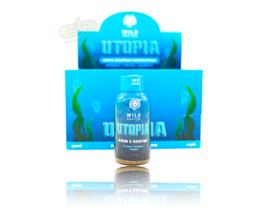 Wild Kratom -UTOPIA Kava Kratom Blend 57ML Bottle – kratomroots.com